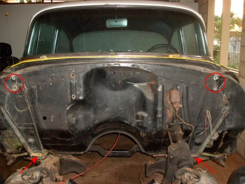 55 Chevy Belair Frame To Body Mounts | Chevy Tri Five Forum